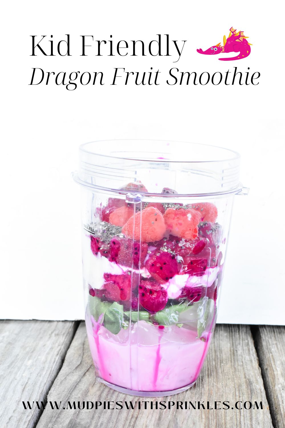 Easy Pink Kid Friendly Dragon Fruit Smoothie Recipe