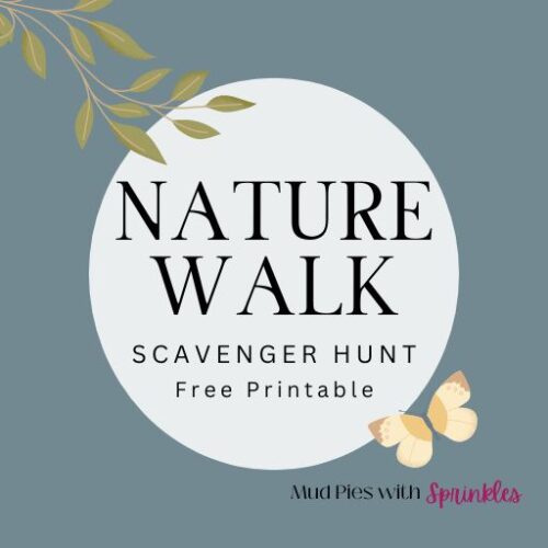 Free Nature Walk Scavenger Hunt Printable for Kids - Mud Pies with ...
