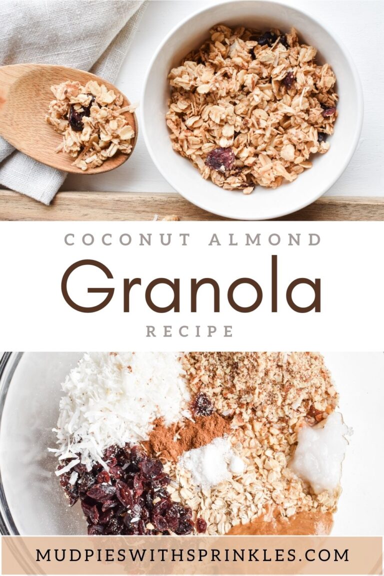 Easy Homemade Toasted Coconut Almond Granola Recipe - Mud Pies with ...