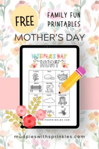Fun Mothers Day Scavenger Hunt Ideas: Free Printable - Mud Pies with ...